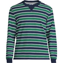 LANDS' END Flammgarn-Shirt aus reiner Baumwolle f&uuml;r Herren, Herren, size: regular, Blau, Baumwolle, by Lands' End