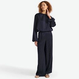 Flie&szlig;ende Satinhose mit weitem Bein f&uuml;r Damen, Damen, size: regular, Lila, Polyester-Mischung, by Lands' End