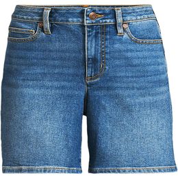 LANDS' END Recover Jeansshorts f&uuml;r Damen in Plus-Gr&ouml;&szlig;e, Damen, size: plus, Blau, Elasthan/Baumwoll-Mischung/Polyester-Mischung, by Lands' End