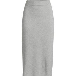 LANDS' END Feinstrick-Midirock f&uuml;r Damen, Damen, size: regular, Grau, by Lands' End