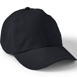 Performance-Baseballkappe mit UPF 50 Sonnenschutz, Herren, size: regular, Schwarz, Elasthan/Polyester-Mischung, by Lands' End