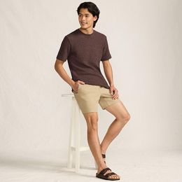 LANDS' END T-Shirt aus Jersey mit Struktur f&uuml;r Herren, Herren, size: regular, Rot, Baumwolle/Polyester, by Lands' End
