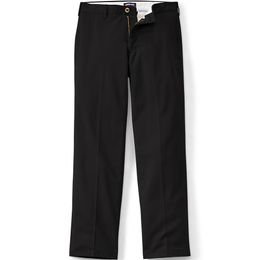 LANDS' END CLASSIC COMFORT. B&uuml;gelleichte Chino f&uuml;r Herren, Herren, size: regular, Schwarz, Baumwolle, by Lands' End