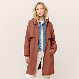 LANDS' END Verstaubarer wasserdichter Squall Regenmantel f&uuml;r Damen, Damen, size: regular, Braun, Polyester, by Lands' End