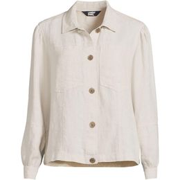 Leinenjacke f&uuml;r Damen in Plus-Gr&ouml;&szlig;e, Damen, size: plus, Beige, Leinen, by Lands' End