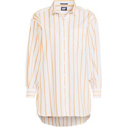 LANDS' END B&uuml;gelfreie, lange Baumwoll-Hemdbluse f&uuml;r Damen in Petite-Gr&ouml;&szlig;e, Damen, size: petite, Orange, Baumwolle, by Lands' End