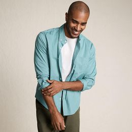 LANDS' END Ultimativ-Hemd f&uuml;r Herren, Classic Fit, Herren, size: regular, Gr&uuml;n, Elasthan/Baumwoll-Mischung/Polyester-Mischung, by Lands' End
