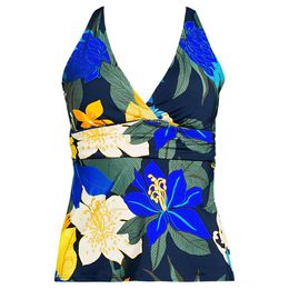 LANDS' END Tankinitop mit V-Ausschnitt f&uuml;r Damen in Plus-Gr&ouml;&szlig;e, Damen, size: plus, Blau, Nylon-Mischung, by Lands' End