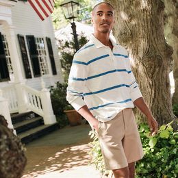 B&uuml;gelleichte Chino-Shorts, 23 cm, f&uuml;r Herren, Herren, size: regular, Beige, Baumwolle, by Lands' End