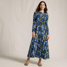 LANDS' END Bodycon-Maxikleid f&uuml;r Damen, Damen, size: regular, Blau, Polyester-Mischung, by Lands' End