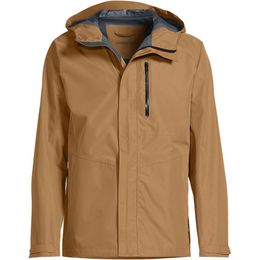 LANDS' END Verstaubare wasserdichte Regenjacke f&uuml;r Herren, Herren, size: regular, Beige, Polyester, by Lands' End
