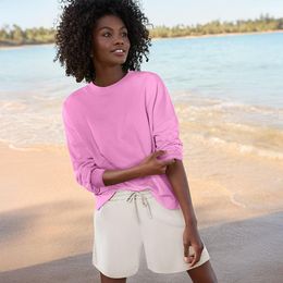 Leichtes Sweatshirt f&uuml;r Damen, Damen, size: regular, Pink, by Lands' End