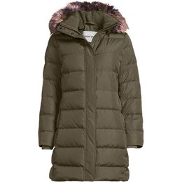 LANDS' END Daunenmantel mit Kapuze f&uuml;r Damen in Plus-Gr&ouml;&szlig;e, Damen, size: plus, Gr&uuml;n, Polyester, by Lands' End