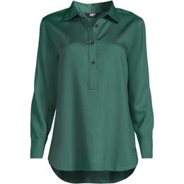 LANDS' END Schlupfbluse aus TENCEL f&uuml;r Damen, Damen, size: regular, Gr&uuml;n, Kunstseide/Lyocell (Viskose), by Lands' End