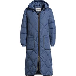 Isolierter FeatherFree&trade; Steppmantel in Petite-Gr&ouml;&szlig;e, Damen, size: petite, Blau, by Lands' End
