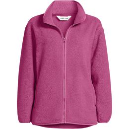 LANDS' END Teddyfleece-Jacke mit Rei&szlig;verschluss in Plus-Gr&ouml;&szlig;e, Damen, size: plus, Rot, Polyester, by Lands' End