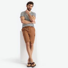Cargo-Shorts mit Schlupfbund f&uuml;r Herren, Herren, size: regular, Braun, Baumwolle/Leinen, by Lands' End