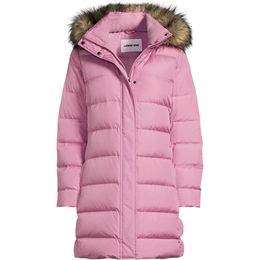 Daunenmantel mit Kapuze f&uuml;r Damen, Damen, size: regular, Pink, Polyester, by Lands' End