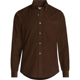 LANDS' END Feincordhemd in Tall-Gr&ouml;&szlig;e, Herren, size: tall, Braun, Baumwolle, by Lands' End