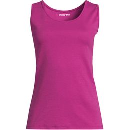 LANDS' END Baumwoll-Top f&uuml;r Damen, Damen, size: regular, Pink, Baumwolle, by Lands' End