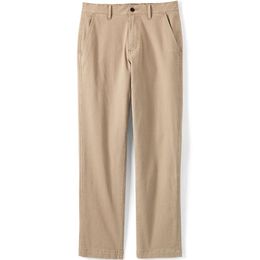 LANDS' END Flanellgef&uuml;tterte Chinohose mit Komfortbund, Classic Fit, Herren, size: regular, Braun, Baumwoll-Mischung, by Lands' End