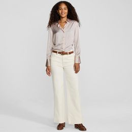 Satinbluse in Petite-Gr&ouml;&szlig;e, Damen, size: petite, Braun, Polyester, by Lands' End