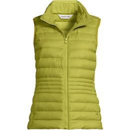 LANDS' END Daunenweste WANDERWEIGHT Verstaubar Ultraleicht f&uuml;r Damen in Petite-Gr&ouml;&szlig;e, Damen, size: petite, Gr&uuml;n, Nylon, by Lands' End