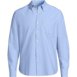 LANDS' END Oxford-Hemd Sail Rigger Classic Fit, Herren, size: regular, Blau, Baumwolle, by Lands' End