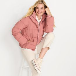 LANDS' END Wasserabweisende Daunenjacke f&uuml;r Damen, Damen, size: regular, Rot, Nylon, by Lands' End