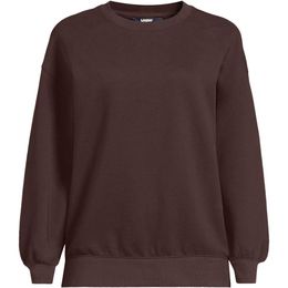 LANDS' END Sweatshirt SERIOUS SWEATS f&uuml;r Damen, Damen, size: regular, Braun, Elasthan/Baumwoll-Mischung/Polyester-Mischung, by Lands' End