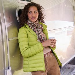 LANDS' END Ultraleichte verstaubare Daunenjacke Wanderweight in Petite-Gr&ouml;&szlig;e, Damen, size: petite, Gr&uuml;n, Nylon, by Lands' End