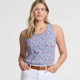 LANDS' END Baumwoll-Top f&uuml;r Damen, Damen, size: regular, Blau, Baumwolle, by Lands' End