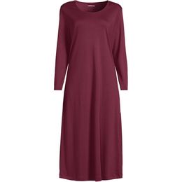 LANDS' END Supima Nachthemd, Damen, size: regular, Rot, Baumwolle, by Lands' End