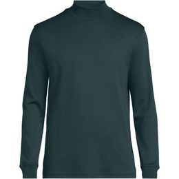 Supima Stehbundshirt f&uuml;r Herren, Classic Fit, Herren, size: regular, Gr&uuml;n, Baumwolle, by Lands' End