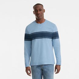 LANDS' END Flammgarn-Shirt aus reiner Baumwolle f&uuml;r Herren, Herren, size: regular, Blau, Baumwolle, by Lands' End
