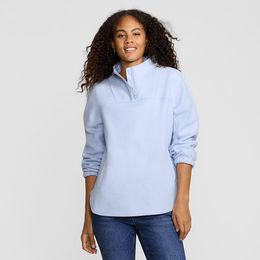 Soft Fleece Pullover in Petite-Gr&ouml;&szlig;e, Damen, size: petite, Blau, Polyester, by Lands' End