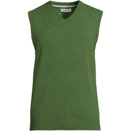 Pullunder aus Lambswool, Herren, size: regular, Gr&uuml;n, Wolle, by Lands' End