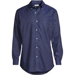 LANDS' END CLASSIC FIT. Buttondown-Kragen. Oxfordhemd, Herren, size: regular, Blau, Baumwolle, by Lands' End