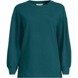 LANDS' END Leichtes Sweatshirt in Plus-Gr&ouml;&szlig;e, Damen, size: plus, Gr&uuml;n, Baumwolle, by Lands' End