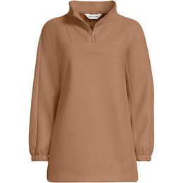 Soft Fleece Pullover, Damen, size: regular, Braun, Polyester, by Lands' End