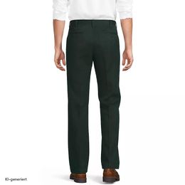 LANDS' END B&uuml;gelleichte Chinos mit Komfortbund, Herren, size: regular, Gr&uuml;n, Baumwolle, by Lands' End