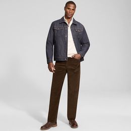 Breitcord-Hose Classic Fit, Herren, size: regular, Braun, Elasthan/Baumwoll-Mischung, by Lands' End