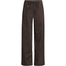 LANDS' END Soft Comfort weite Jeans im Leinenmix in Petite-Gr&ouml;&szlig;e, Damen, size: petite, Braun, by Lands' End