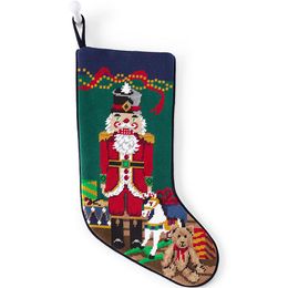 LANDS' END Gobelin-Weihnachtsstrumpf, Herren, size: regular, Sonstige, Baumwolle/Wolle, by Lands' End