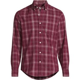 LANDS' END Feincordhemd, Herren, size: regular, Rot, Baumwolle, by Lands' End