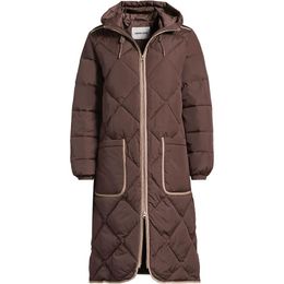 Isolierter FeatherFree&trade; Steppmantel, Damen, size: regular, Braun, Polyester, by Lands' End