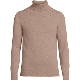 LANDS' END Kaschmir-Rollkragenpullover, Herren, size: regular, Braun, Kaschmir, by Lands' End