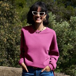 LANDS' END Leichtes Sweatshirt in Petite-Gr&ouml;&szlig;e, Damen, size: petite, Pink, Baumwolle, by Lands' End