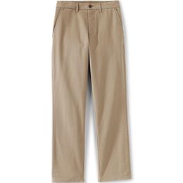LANDS' END Travel Straight Fit Chinohose mit Komfortbund, Herren, size: regular, Beige, Baumwoll-Mischung/Polyester-Mischung, by Lands' End