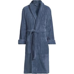 LANDS' END Bademantel aus t&uuml;rkischem Frottee f&uuml;r Herren, Herren, size: regular, Blau, Baumwolle, by Lands' End